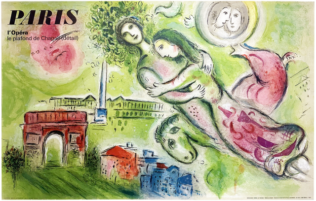 Original Marc Chagall Poster Opera Paris, 1965 - Mourlot – nbmposter