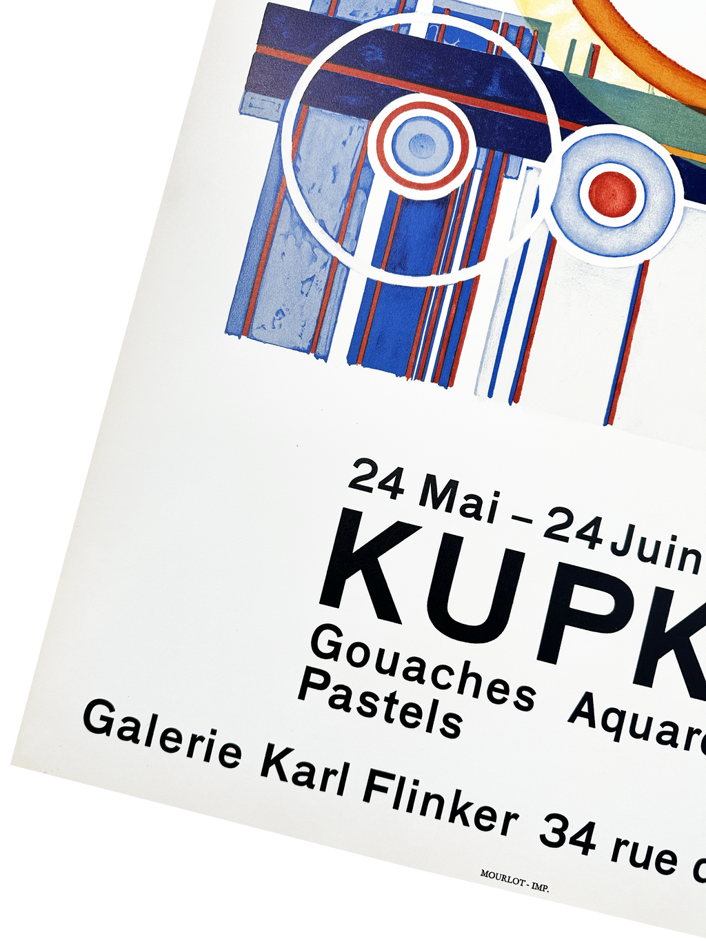 Original Frantisek Kupka Exhibition Poster Galerie Karl Flinker Paris ...