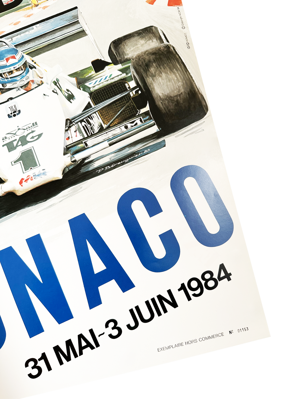 Original Formula 1 Poster - Grand Prix Monaco 1984 (numbered) – nbmposter