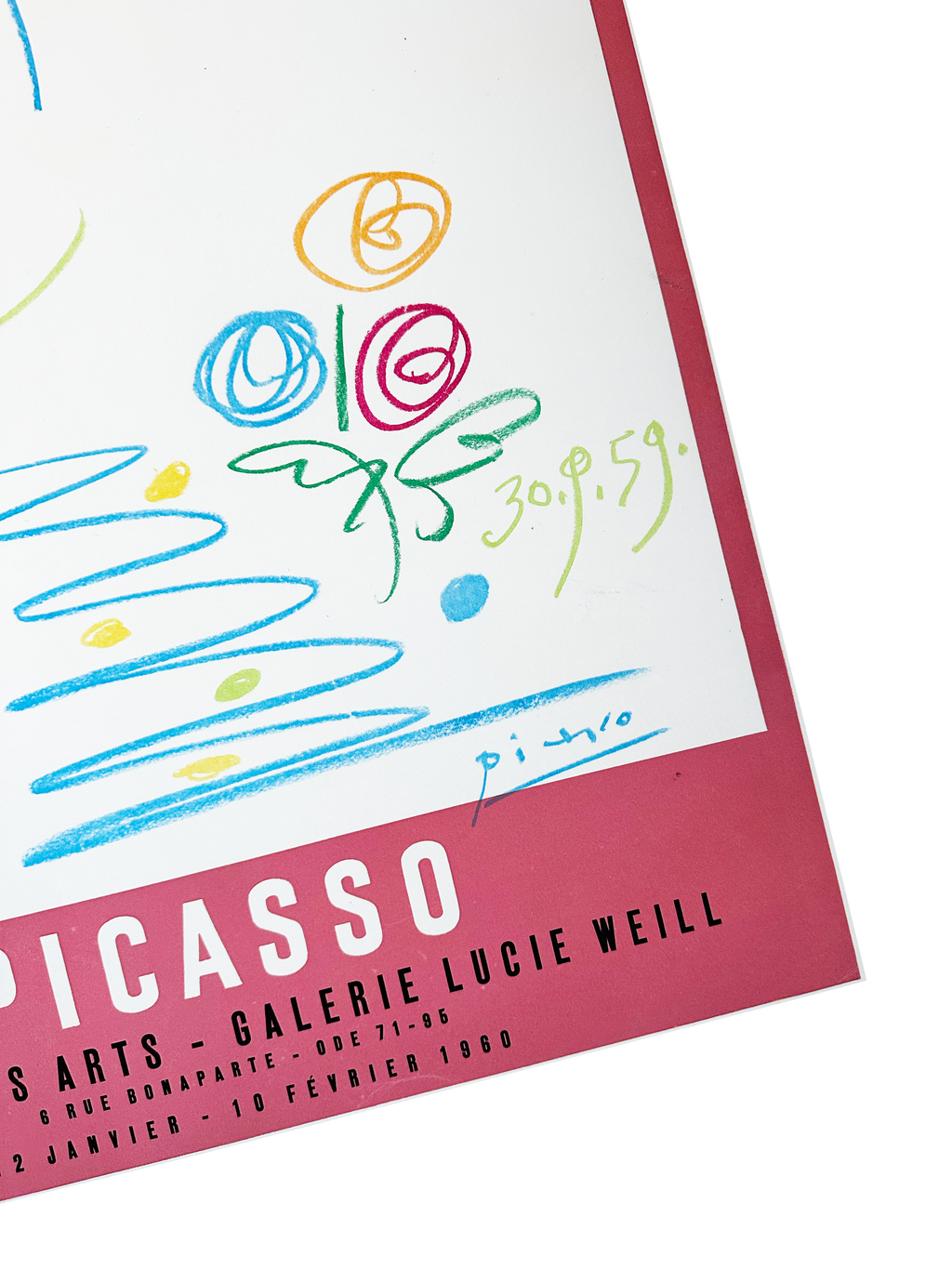 Original Picasso Poster Faunes et Flore Galerie Lucie Weill, Paris - 1 ...